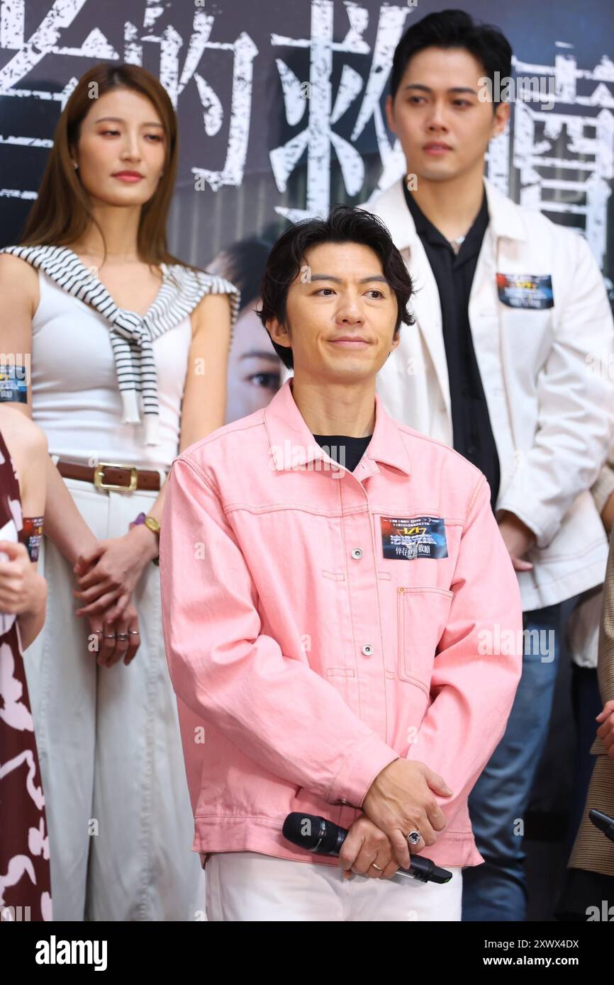 Hong Kong actor and singer Benjamin Yuen attends an activity in Hong ...