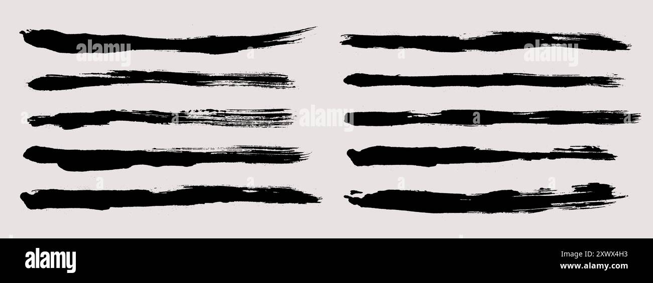 Brush strokes vector. Set of text boxes Stock Vector Image & Art - Alamy