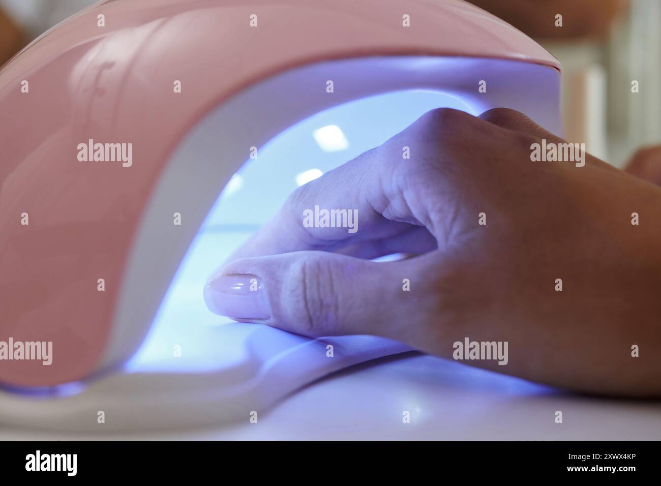 Using led nail lamp hi-res stock photography and images - Alamy