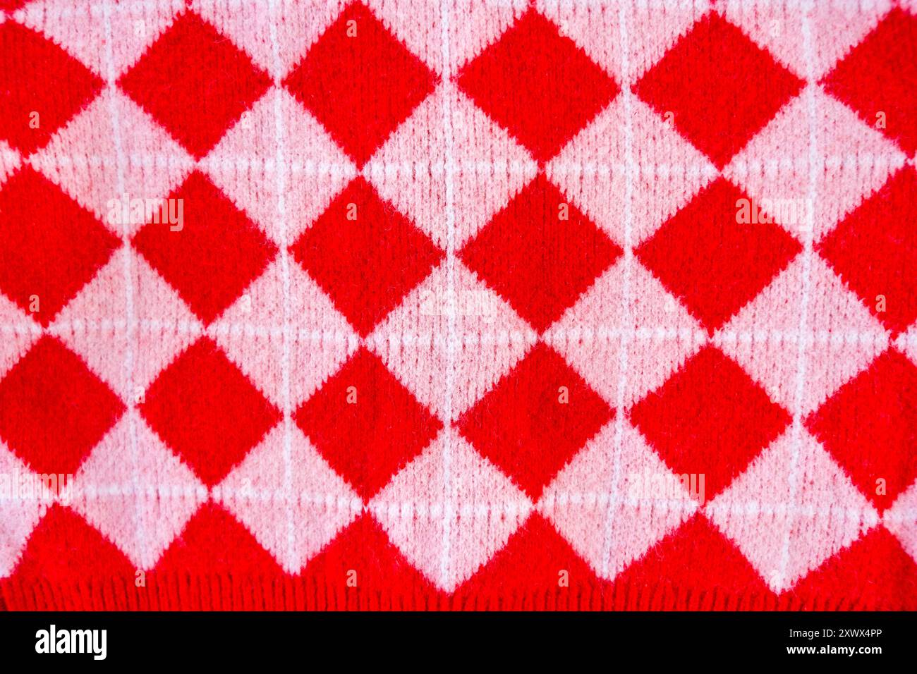 Vibrant red white checkered pattern hi-res stock photography and images ...