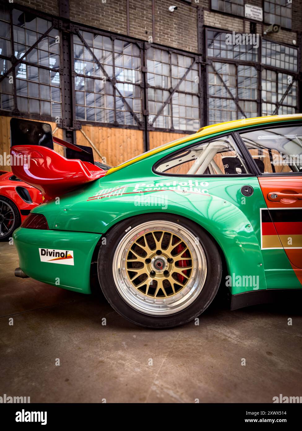 Rear right side of a Porsche 911 racing car Stock Photo - Alamy