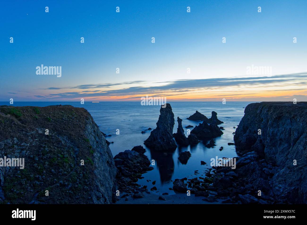 “Belle-Ile-en-Mer" island, Bangor (off the coasts of Brittany, north ...