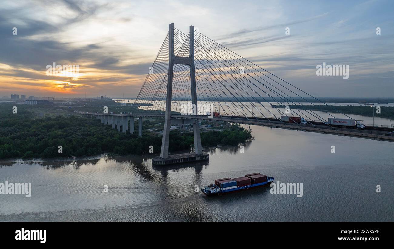 April 22, 2024: Phu My Bridge connects District 2 and District 7 of ...