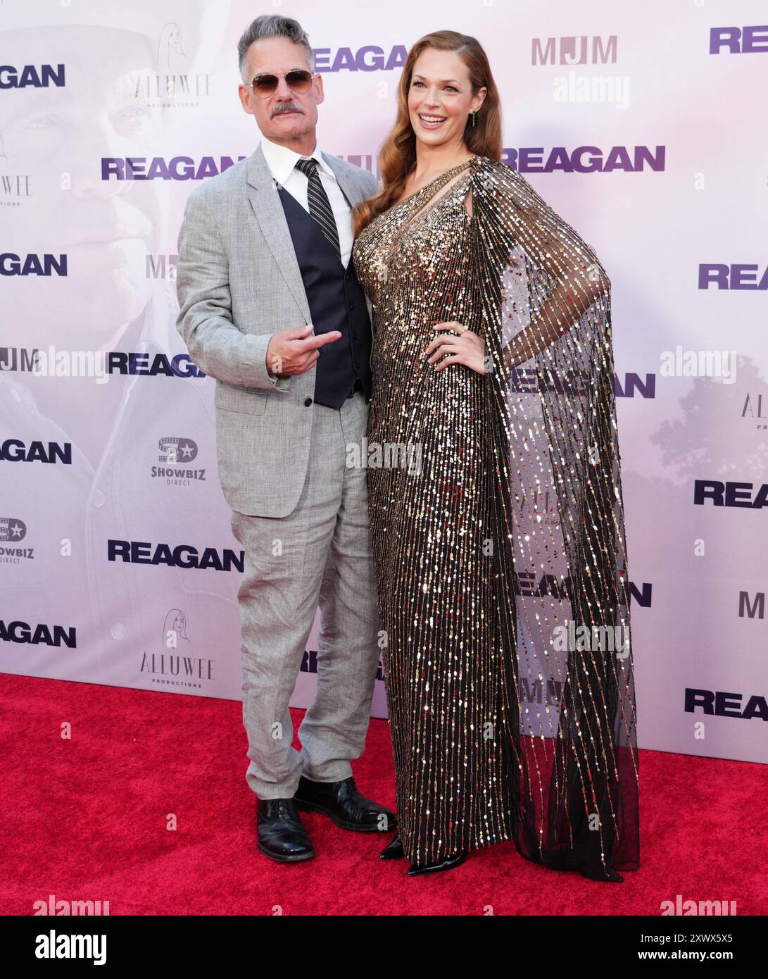Los Angeles, USA. 20th Aug, 2024. (L-R) Adrian Pasdar and Amanda ...