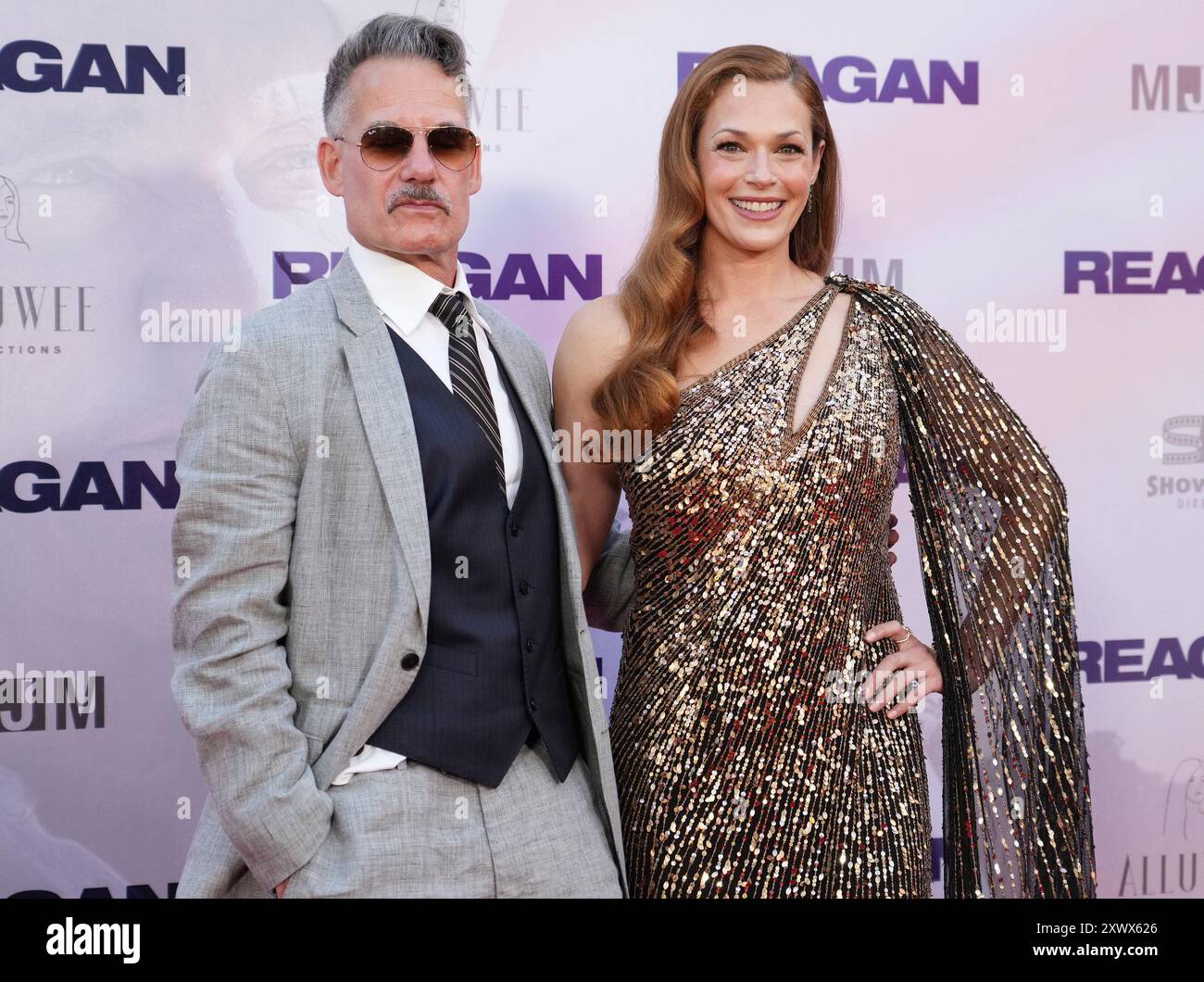 Los Angeles, USA. 20th Aug, 2024. (L-R) Adrian Pasdar and Amanda ...