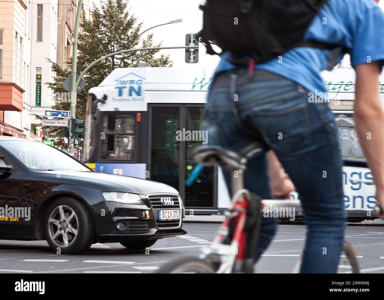 Bustling urban scene captures people navigating hi-res stock ...