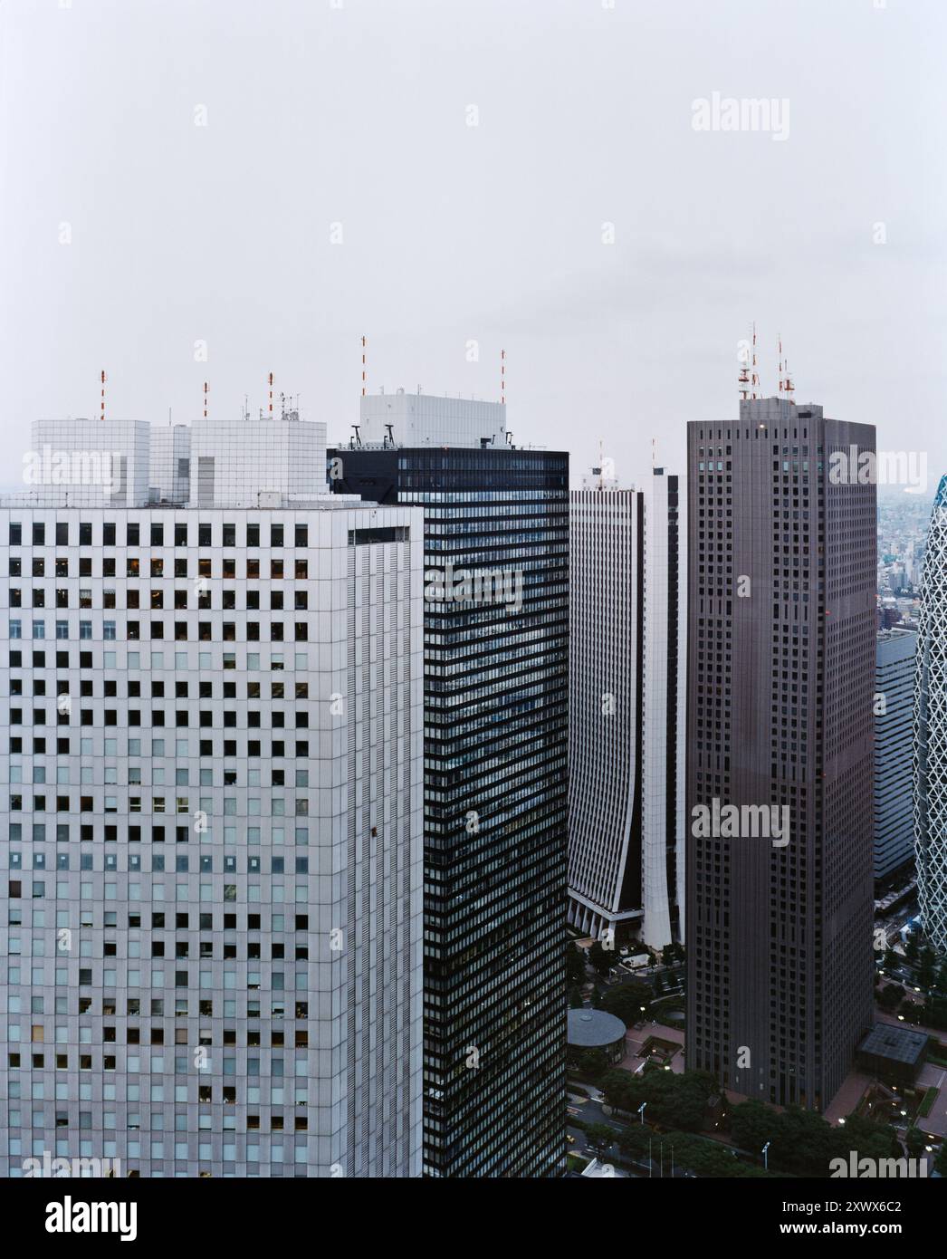 High-rise buildings in Shinjuku as seen from the Tokyo Metropolitan ...