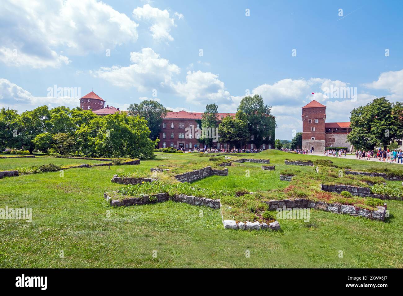 Craco, Poland - 23 July 2022: The Wawel Royal Castle, a castle ...