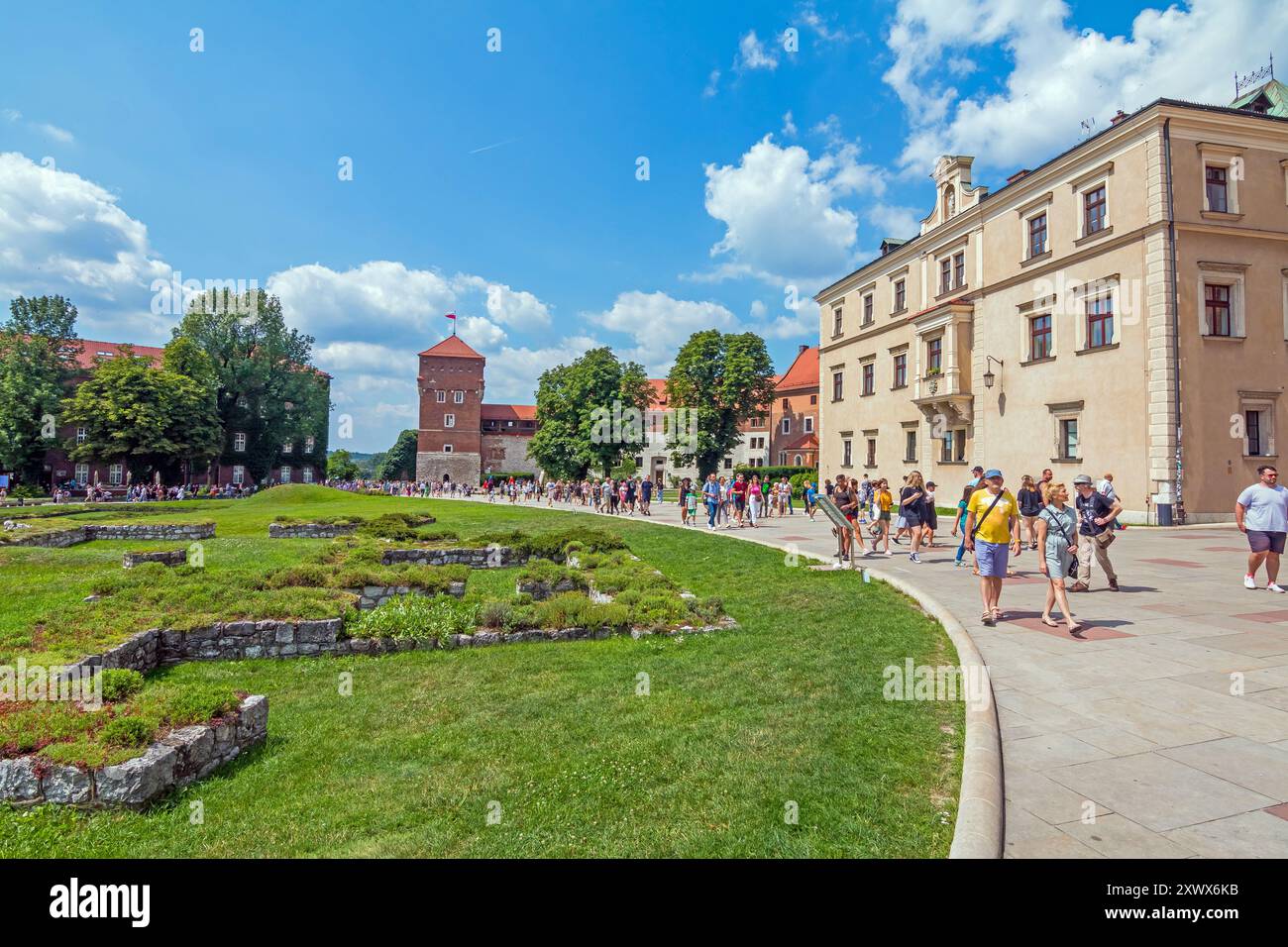 Craco, Poland - 23 July 2022: The Wawel Royal Castle, a castle ...