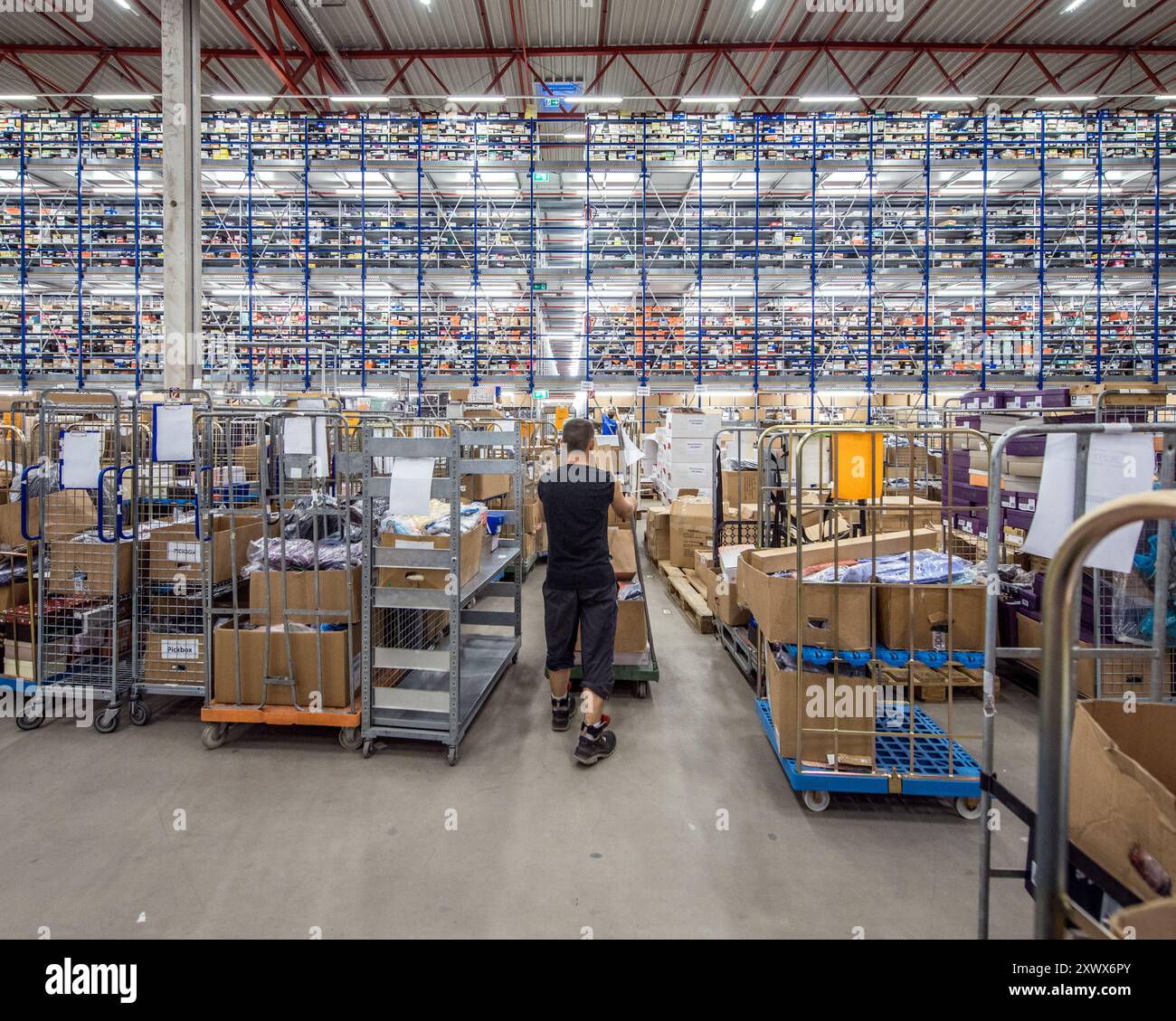 A bustling logistics center in Berlin exemplifying efficient warehouse ...