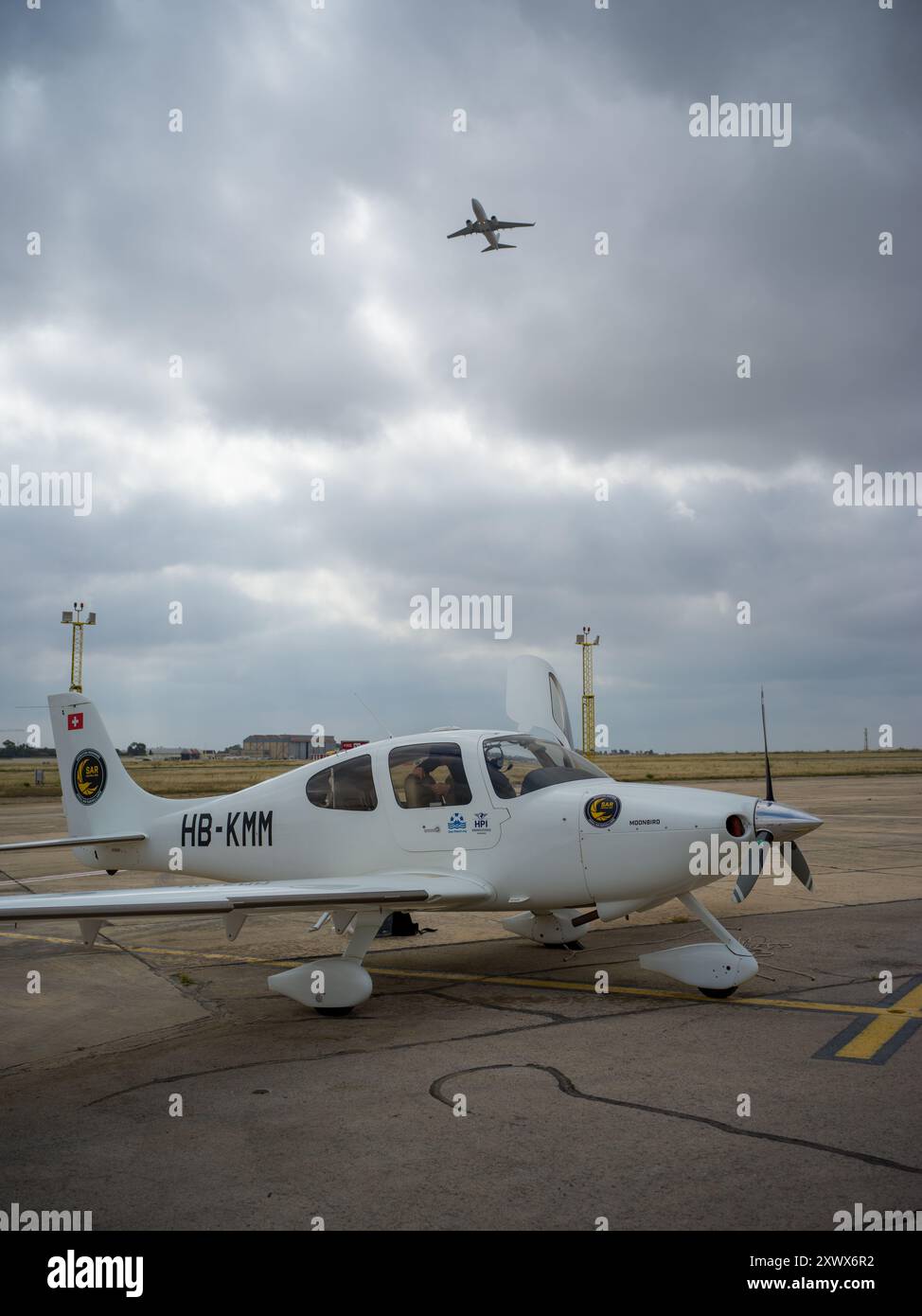 The Moonbird aircraft, utilized by Sea Watch for aerial search and ...