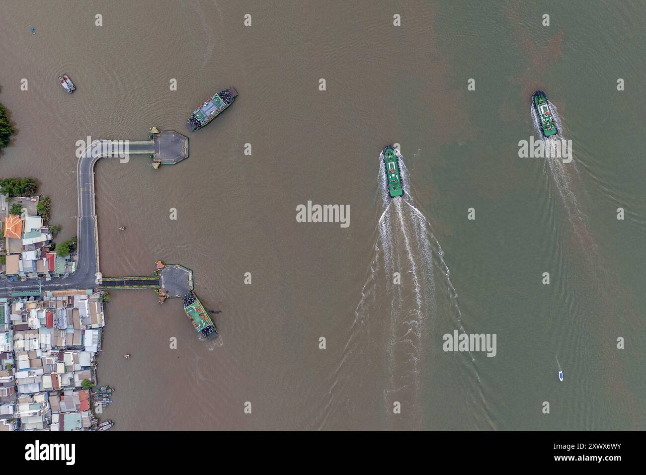 April 11, 2024: Cat Lai ferry terminal, connecting Ho Chi Minh City and ...