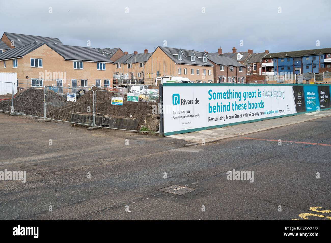 Social housing development underway in Benwell, Newcastle upon Tyne ...