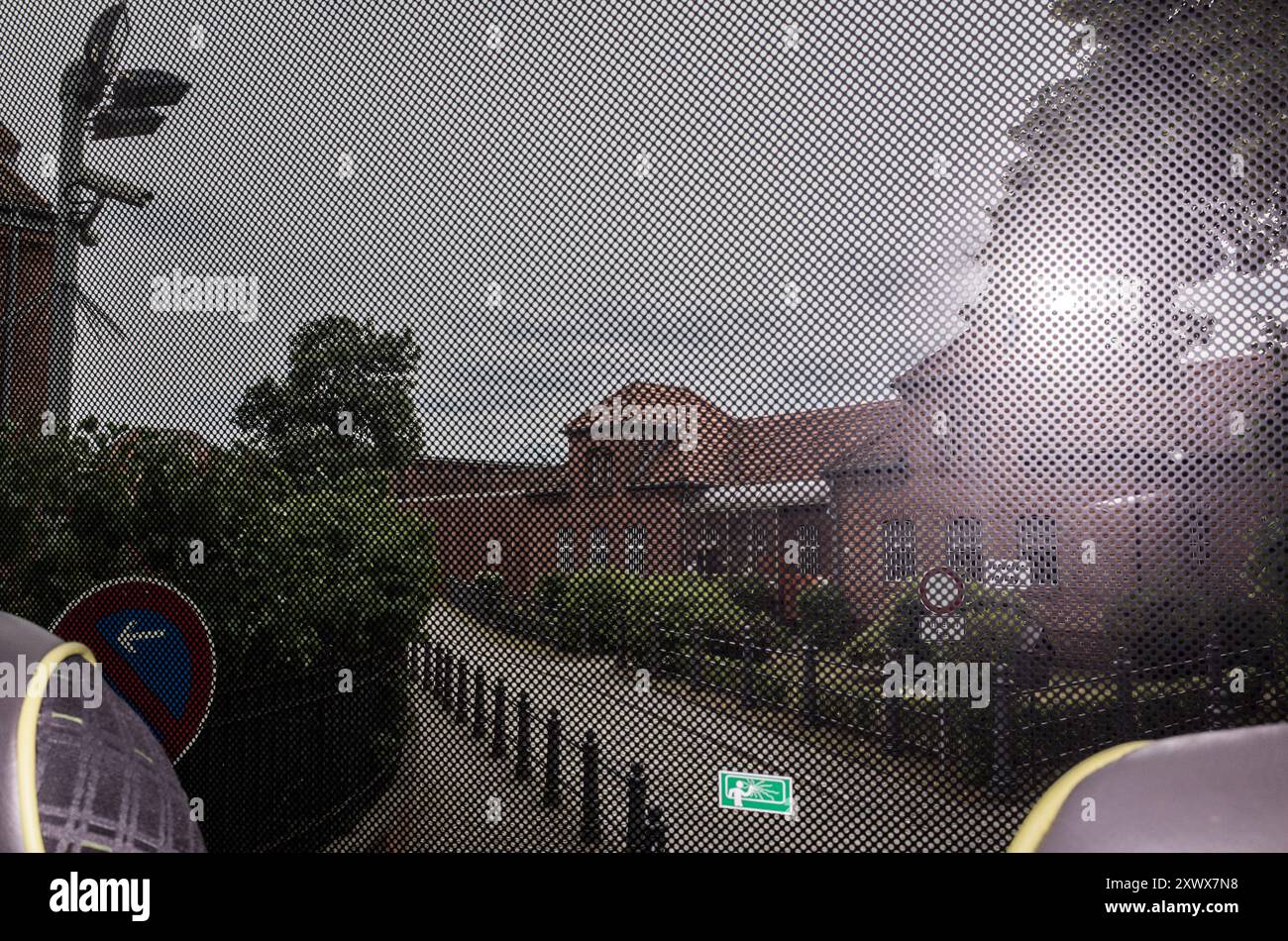 A unique perspective of the historic Tegel Prison in Berlin, Germany ...