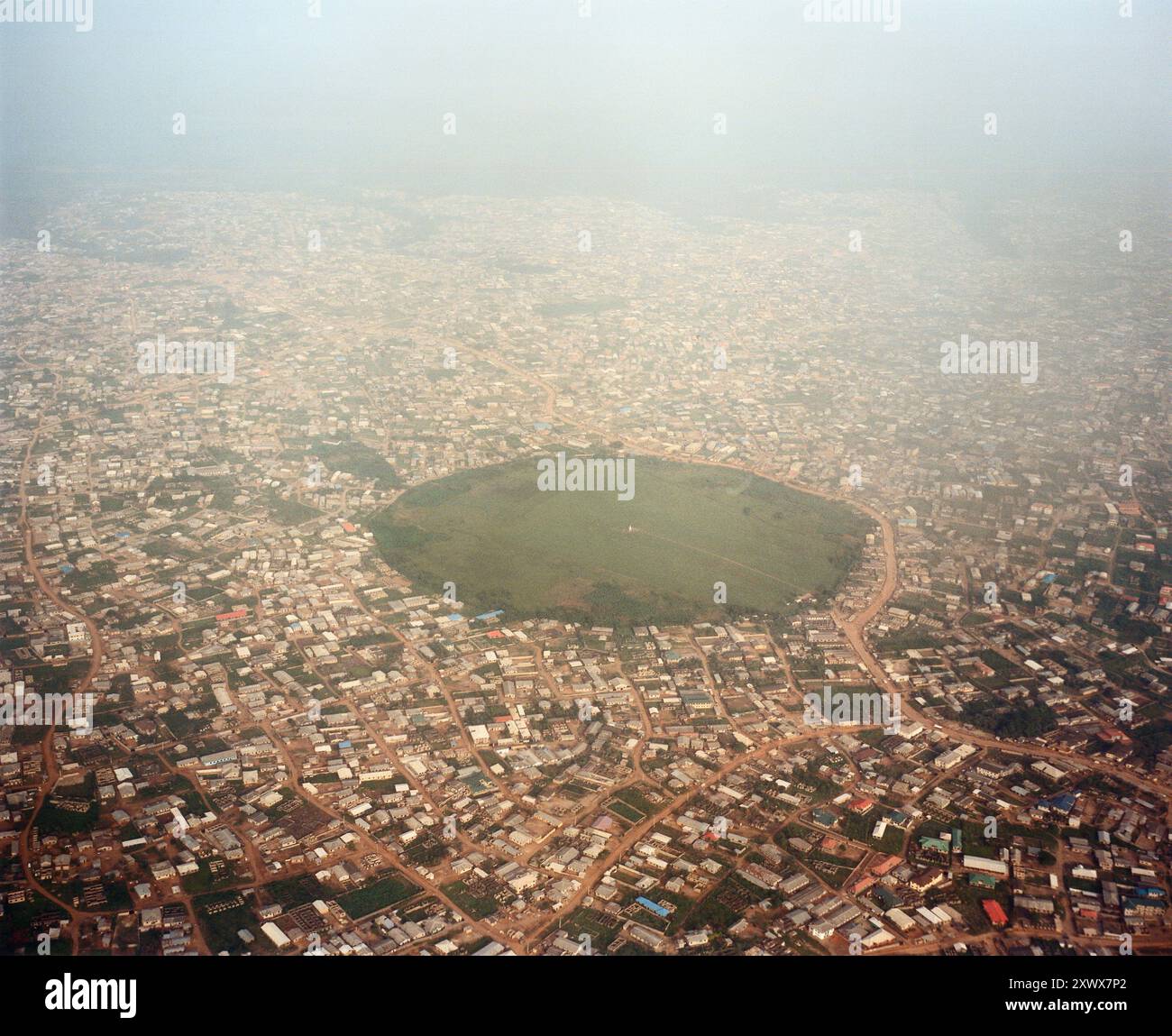 Aerial photograph capturing the expansive urban landscape of Lagos ...