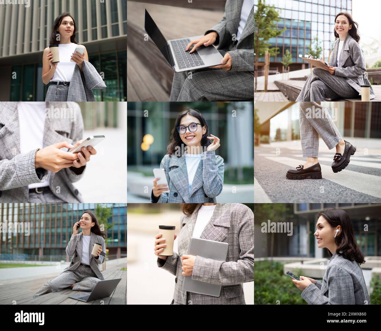 Engaged in various activities outdoors hi-res stock photography and ...