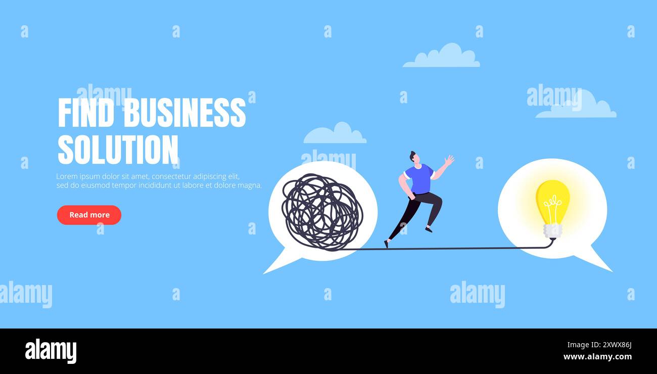 Understanding problem solution simplify challenge with idea Stock Vector Image & Art - Alamy