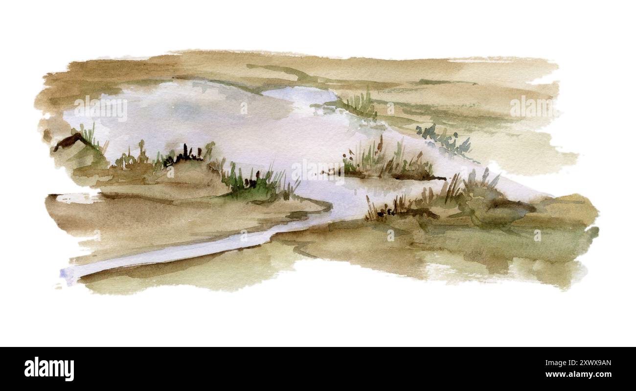 Scenery landscape ground, lake pool river stream water, moorland swamp ...