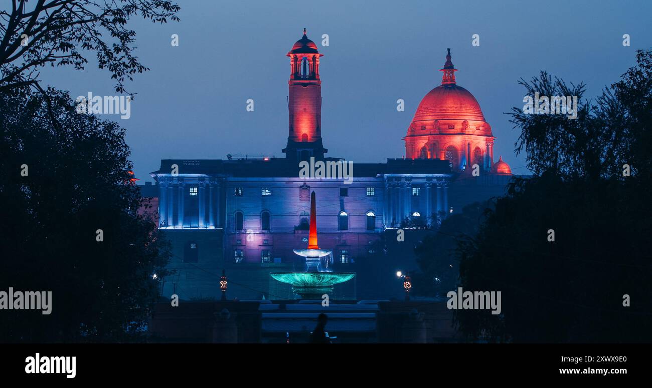 New Delhi, Delhi, India. Kartavya Path, Rajpath Area. Rashtrapati ...