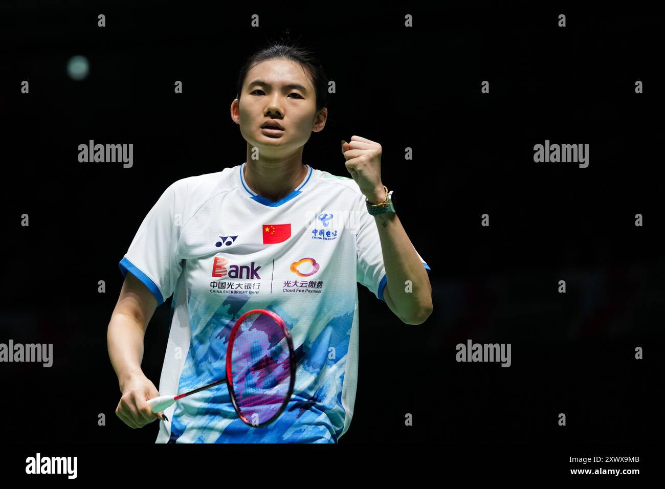 Yokohama, Japan. 21st Aug, 2024. Han Yue of China celebrates scoring ...