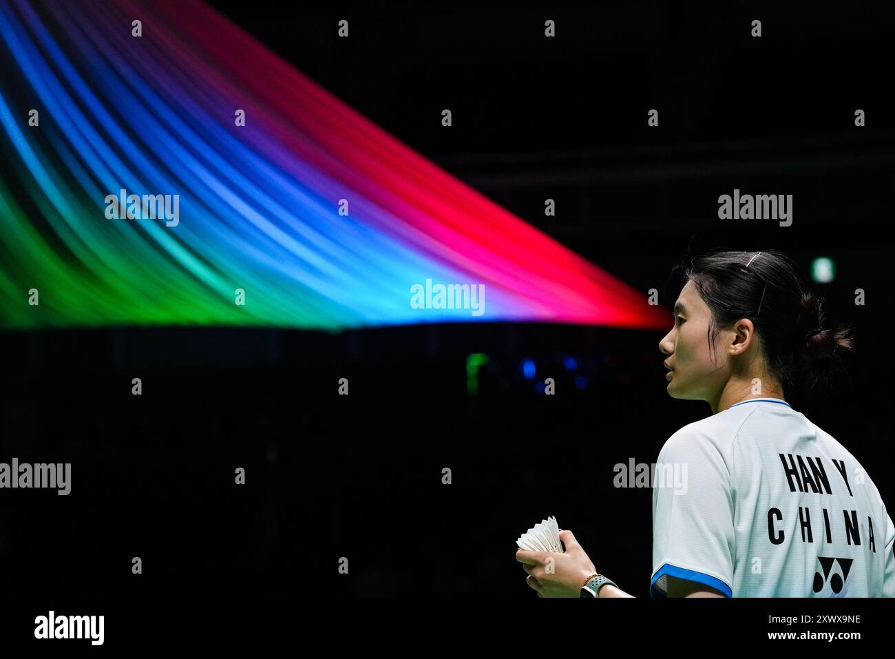 Yokohama, Japan. 21st Aug, 2024. Han Yue of China competes during the ...