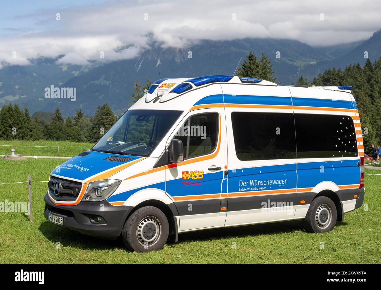 PRODUCTION - 20 August 2024, Bavaria, Oberstdorf: An ASB (Workers ...