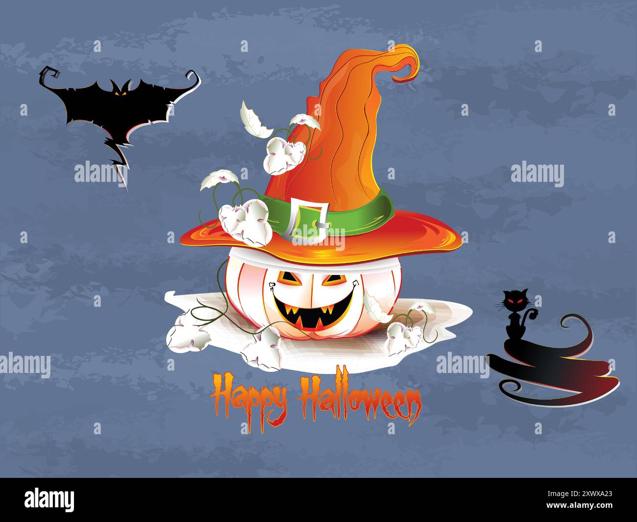 Top of pumpkin Stock Vector Images - Alamy