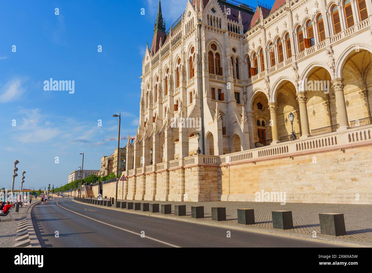 Budapest, Hungary - July 7, 2024: Hungarian Parliament Building viewed ...