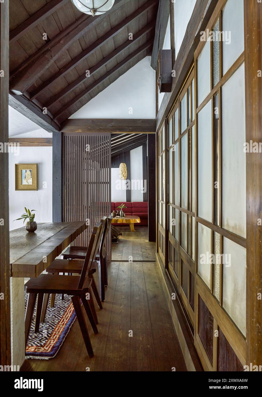 Tatami room in a traditional country side japanese house Stock Photo ...