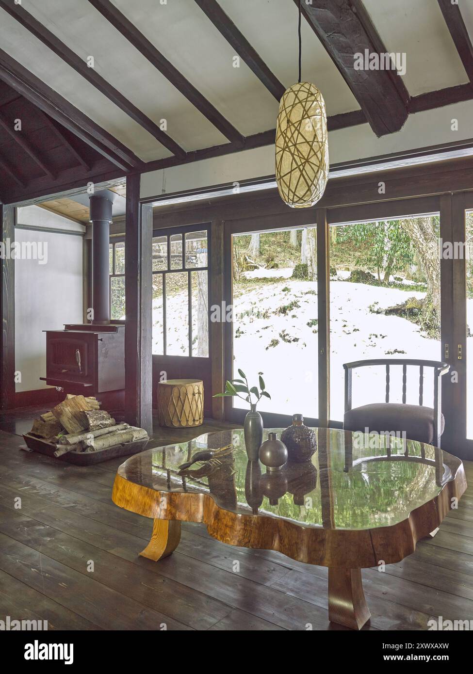Tatami room in a traditional country side japanese house Stock Photo ...