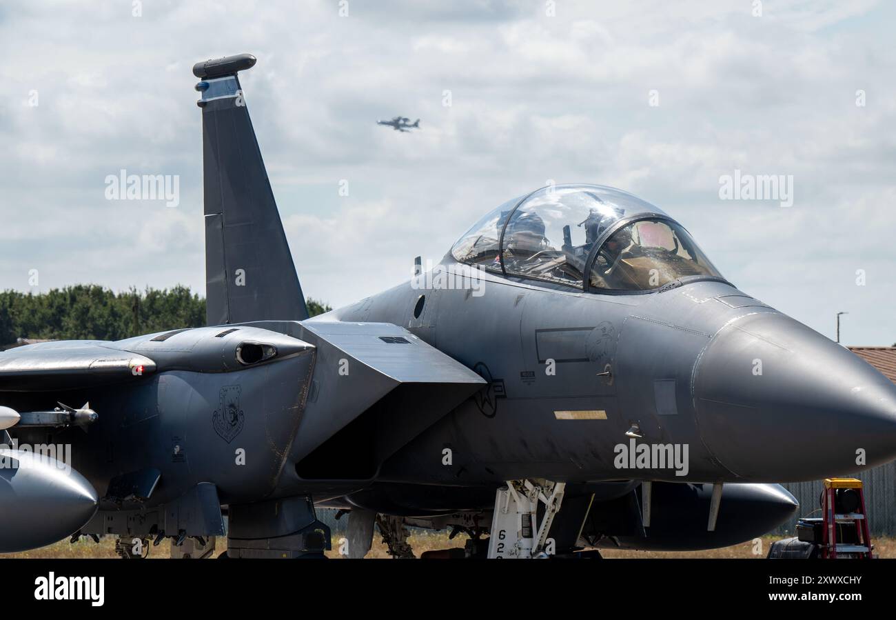 U.S. Air Force Capt. Blaine Wycoff, 492nd Fighter Squadron pilot, and ...