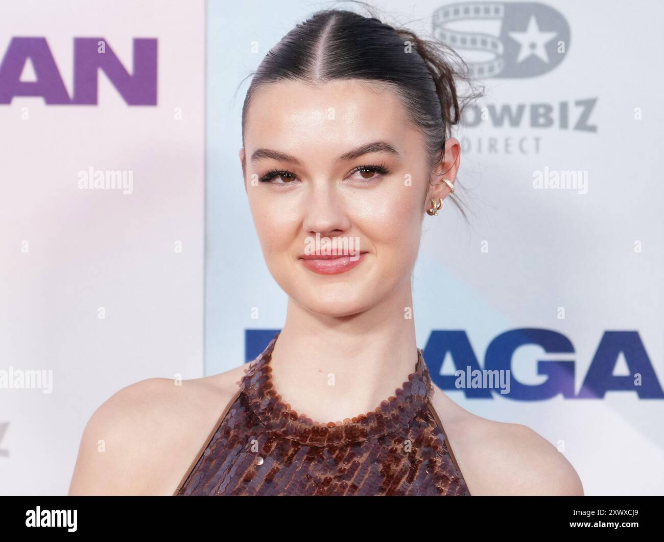 Los Angeles, USA. 20th Aug, 2024. Eloisa May Huggins arrives at the ...