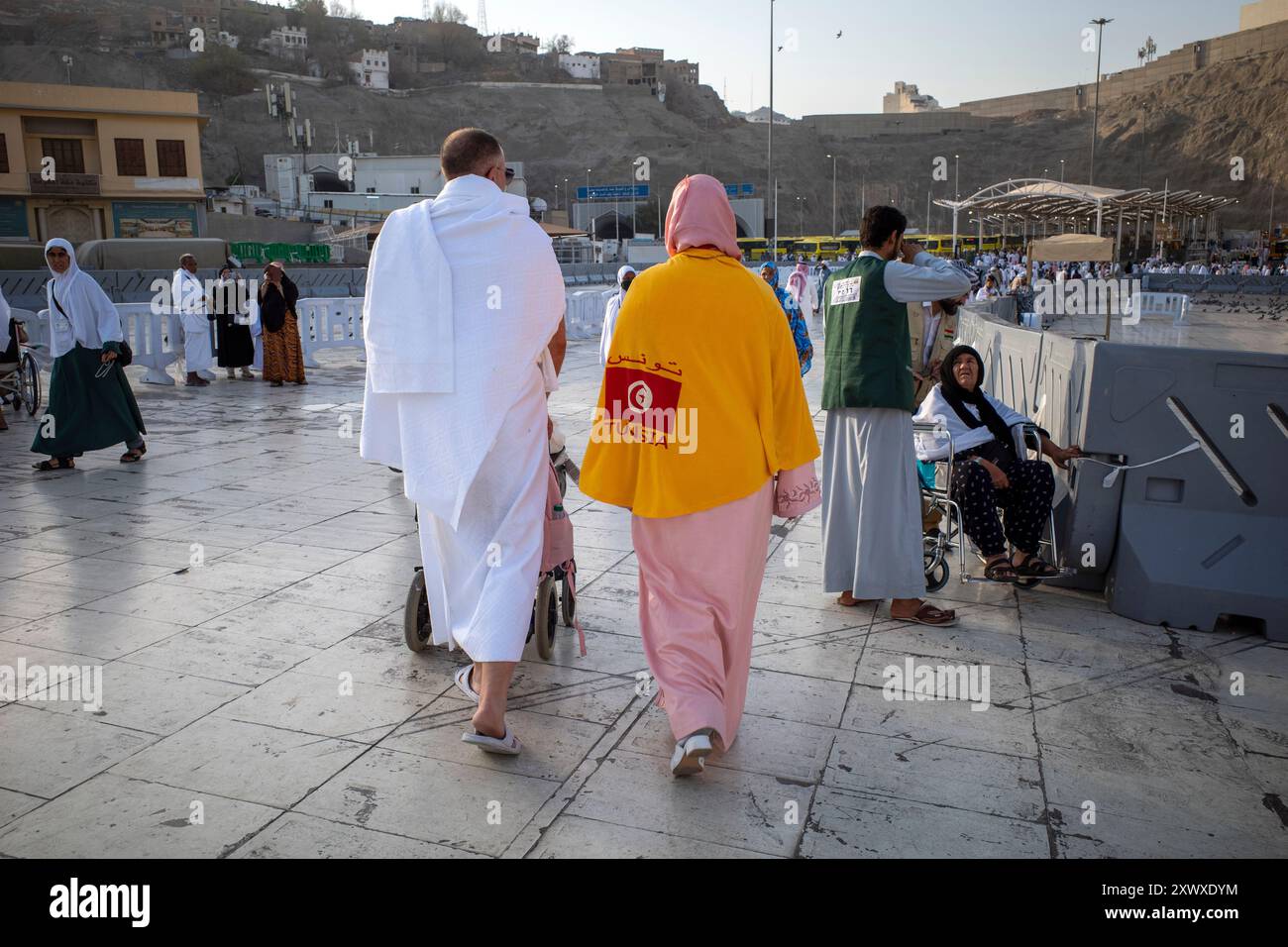 Mecca, Saudi Arabia - June 5, 2024: Hajj and Umrah pilgrim family from ...