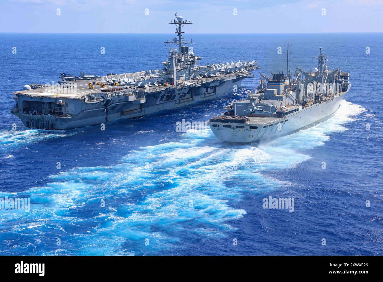 240816-N-TY639-1580 ATLANTIC OCEAN (Aug. 16, 2024) The Nimitz-class ...