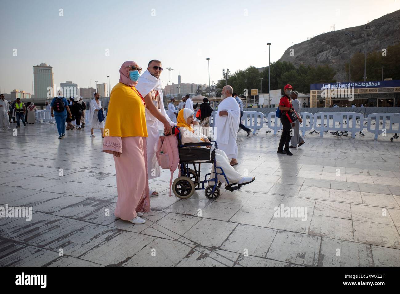Mecca, Saudi Arabia - June 5, 2024: Hajj and Umrah pilgrim family from ...