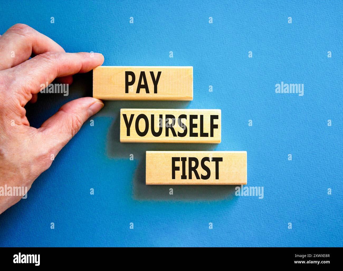 Pay yourself first symbol. Concept words Pay yourself first on ...