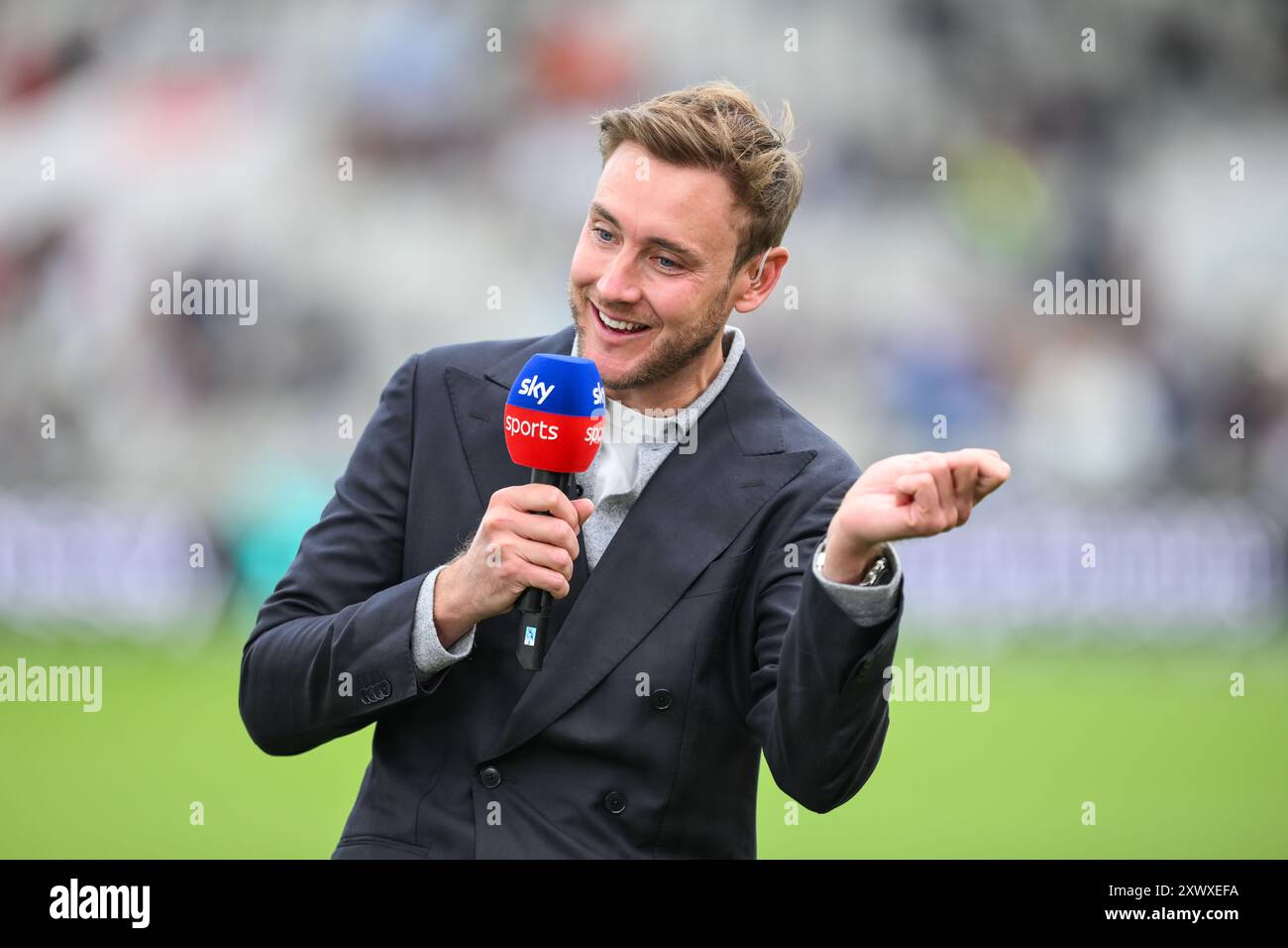 Chris Broad former England cricketer during a pre match interview ahead ...
