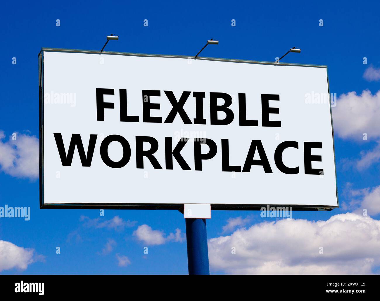 Flexible workplace symbol. Concept words Flexible workplace on ...
