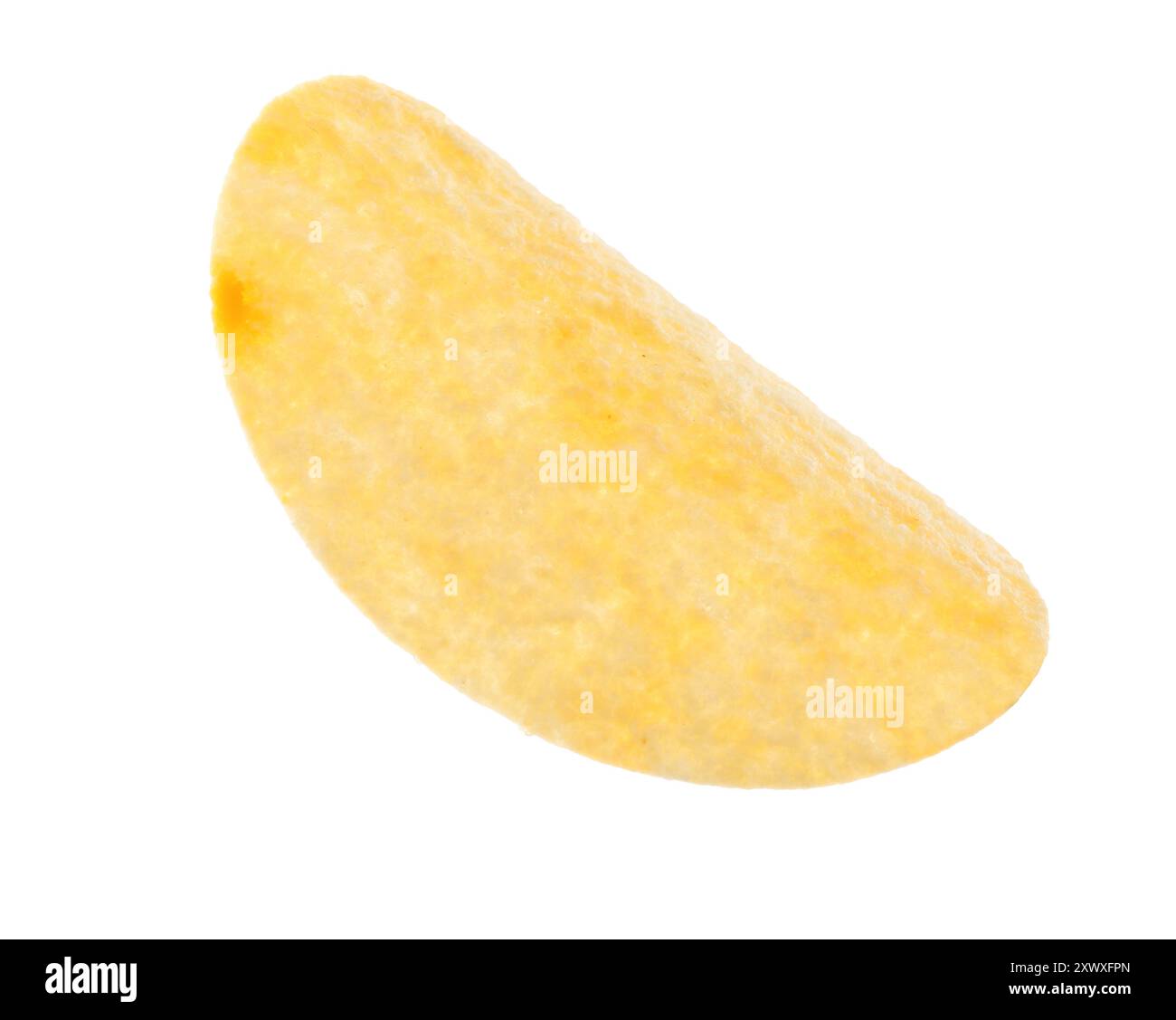 One tasty potato chip isolated on white Stock Photo - Alamy