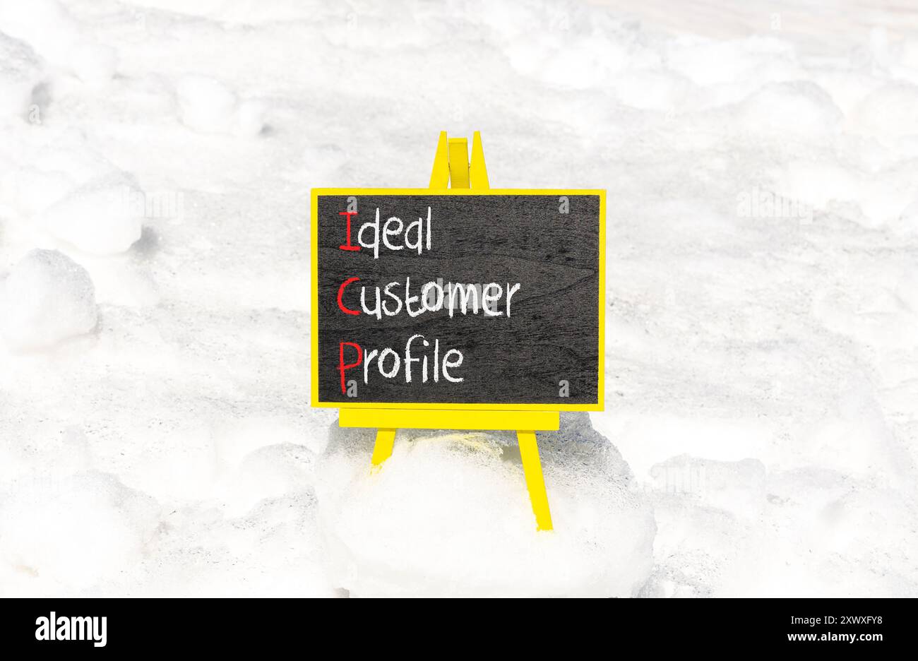 ICP ideal customer profile symbol. Concept words ICP ideal customer ...