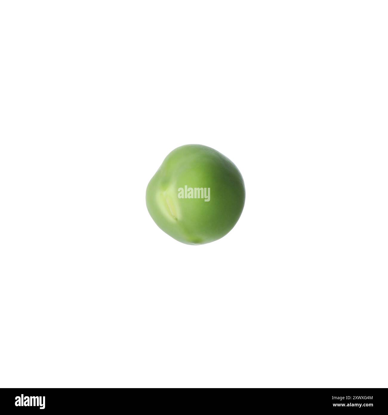 One fresh green pea isolated on white Stock Photo - Alamy