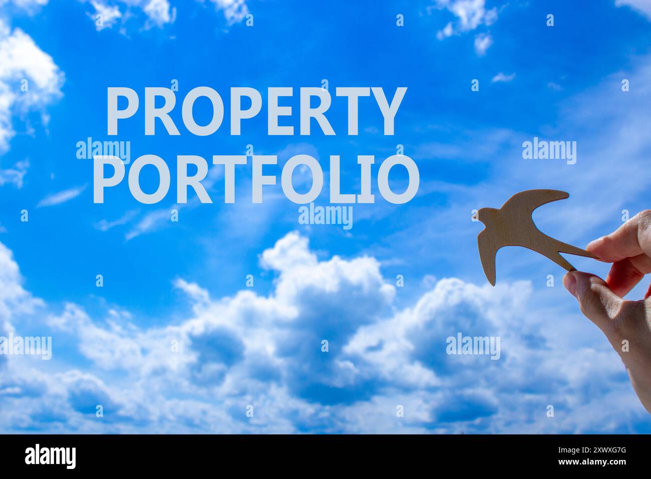 Property portfolio symbol. Concept words Property portfolio on ...