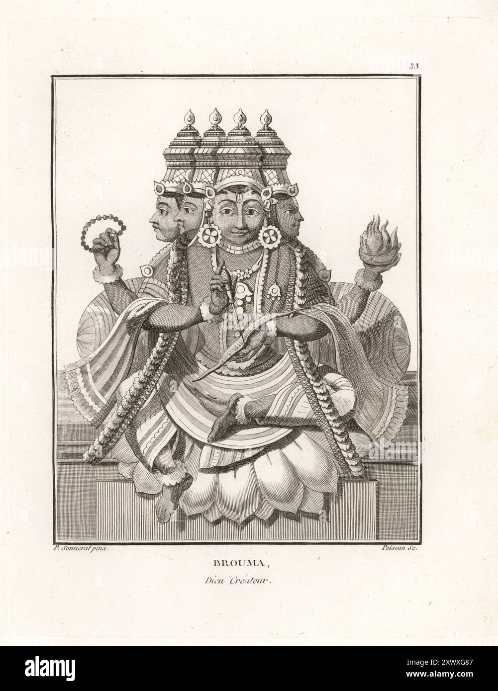 Brahma, the Creator, Hindu god of creation, knowledge and the Vedas ...