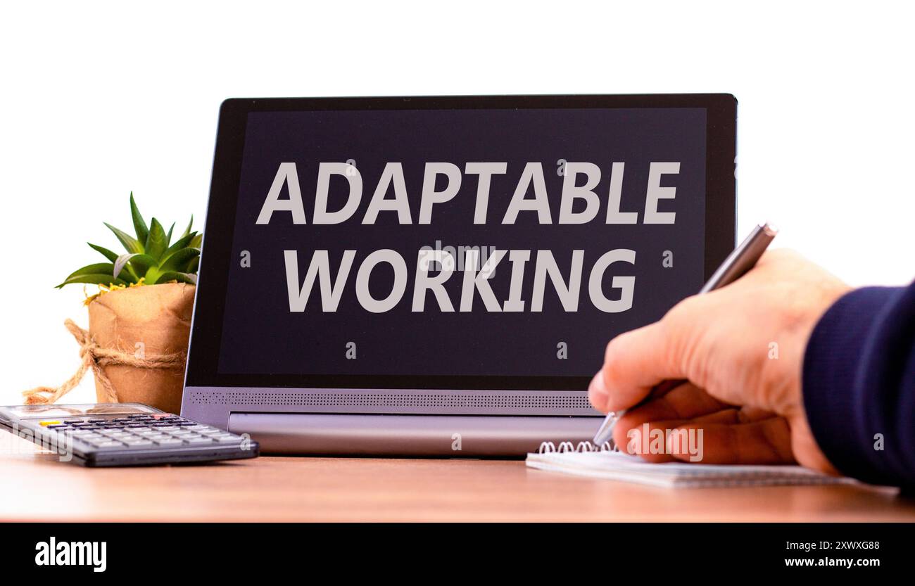 Adaptable working symbol. Concept words Adaptable working on beautiful ...