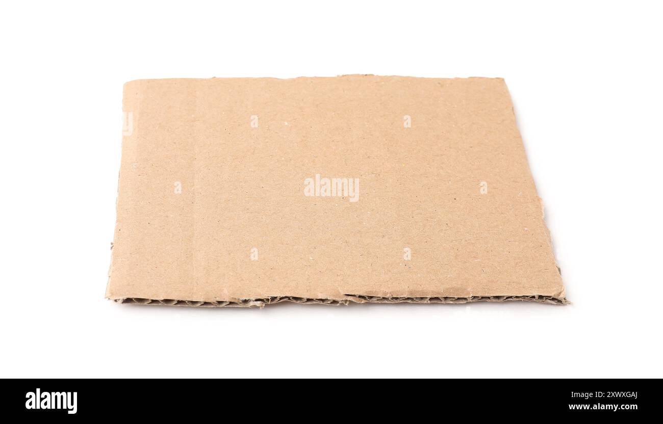 One carton paper sheet isolated on white Stock Photo - Alamy