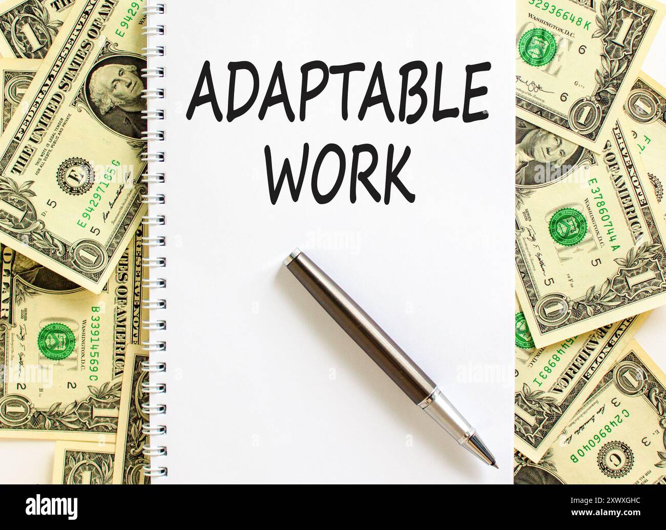 Adaptable work symbol. Concept words Adaptable work on beautiful white ...