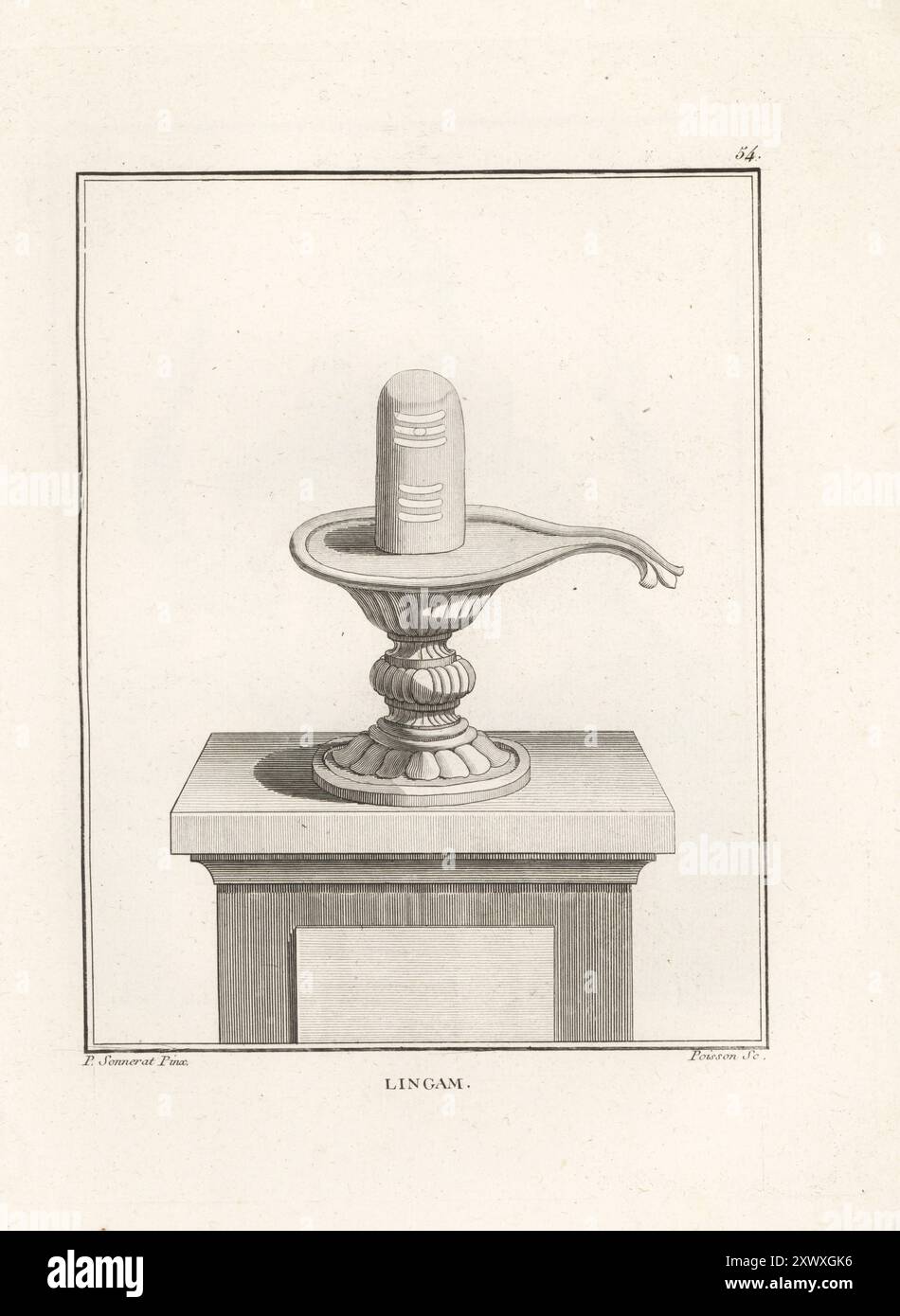 Linga or Shiva linga, aniconic representation of the Hindu god Shiva in ...