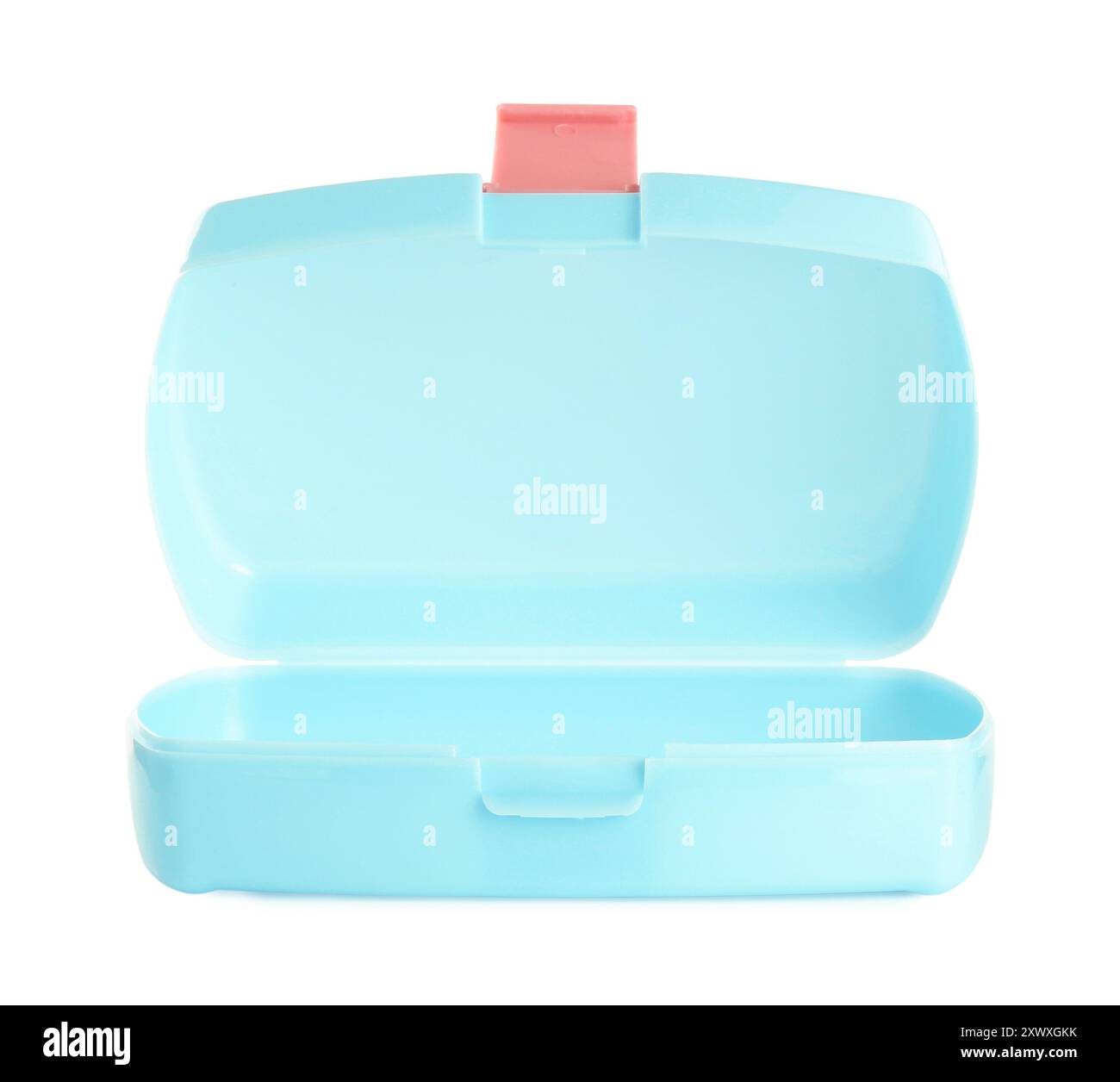 Empty plastic lunch box isolated on white Stock Photo - Alamy