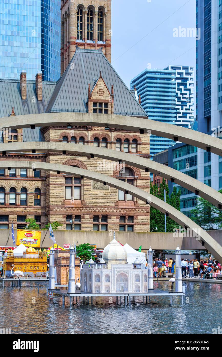Toronto, Canada - August 3, 2024: Decoration and arches in Nathan ...