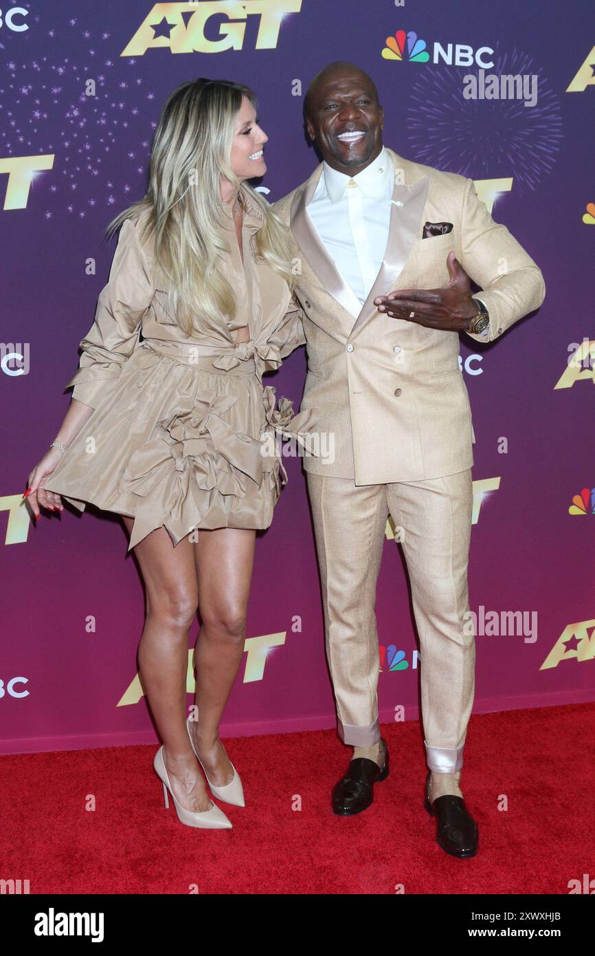 August 20, 2024, Pasadena, Ca, USA: LOS ANGELES - AUG 20: Heidi Klum, Terry Crews at the America ...